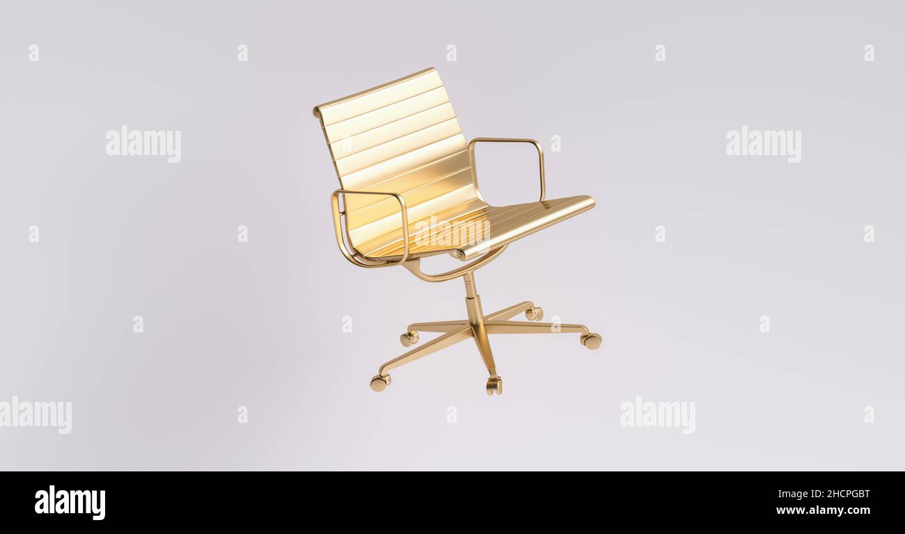 Golden office chair. Business Concept image Stock Photo - Alamy
