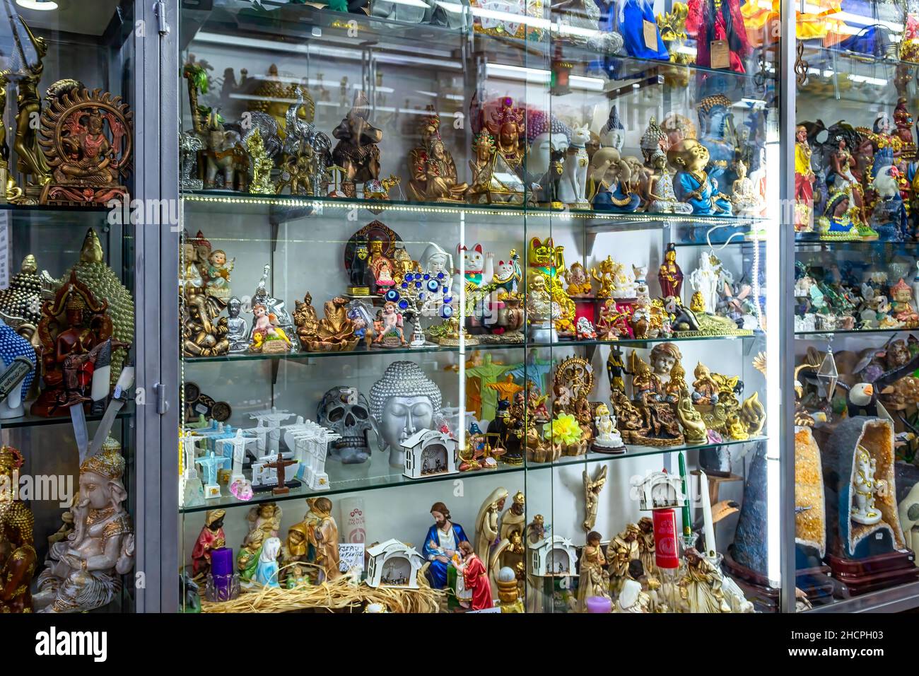 Diversity of Brazilian traditional souvenirs inside of a gift shop.Dec ...