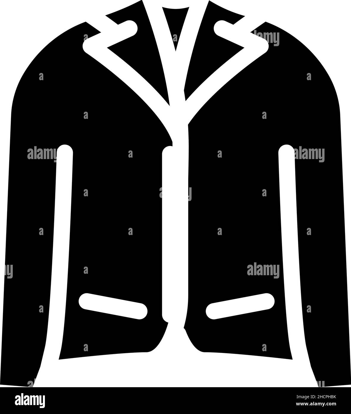 jacket clothes glyph icon vector illustration Stock Vector Image & Art ...