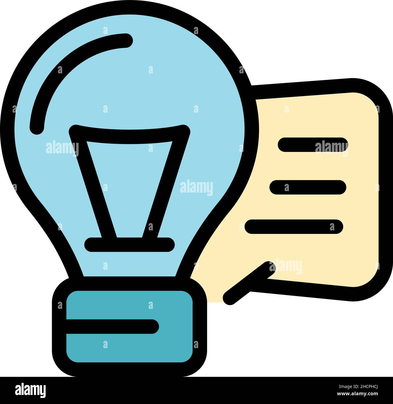 Tips icon. Outline tips vector icon color flat isolated Stock Vector ...