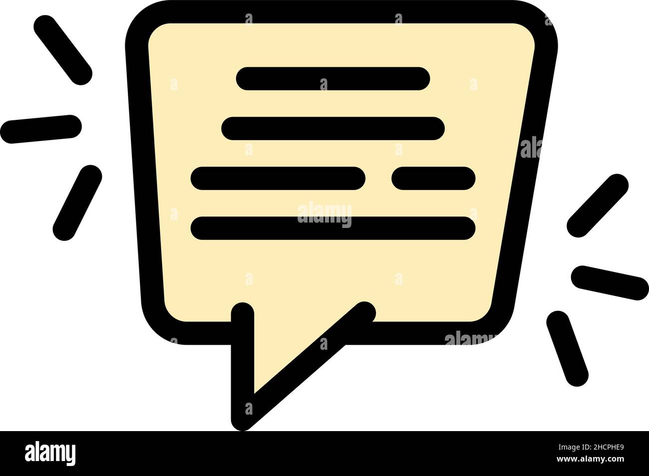 Effective tips icon. Outline effective tips vector icon color flat ...