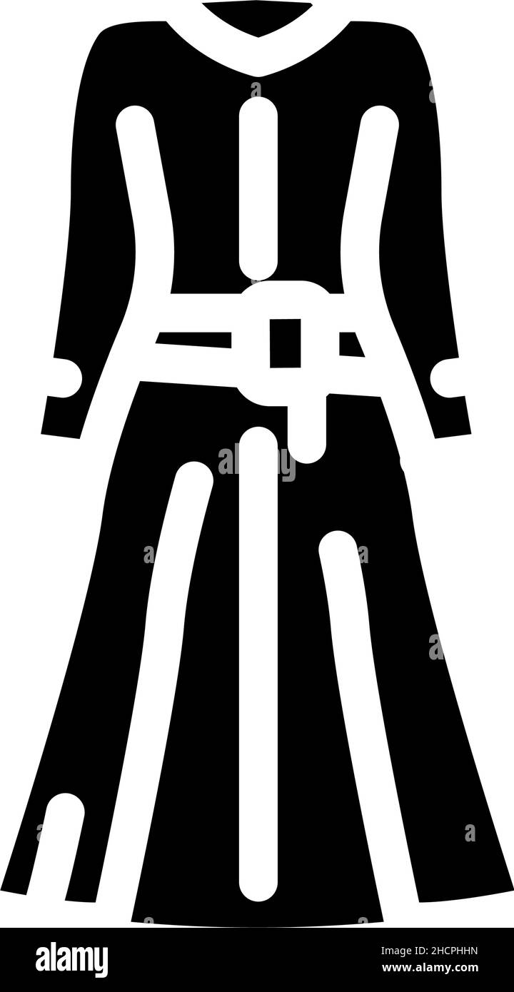 dresses workwear glyph icon vector illustration Stock Vector Image ...