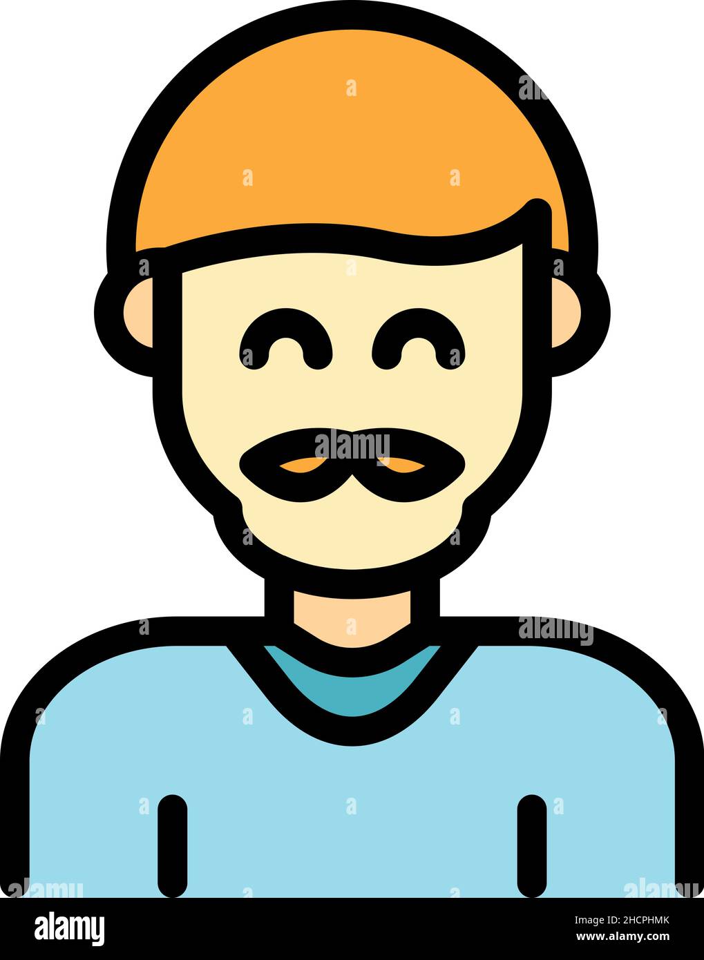 Kid generation icon. Outline kid generation vector icon color flat ...
