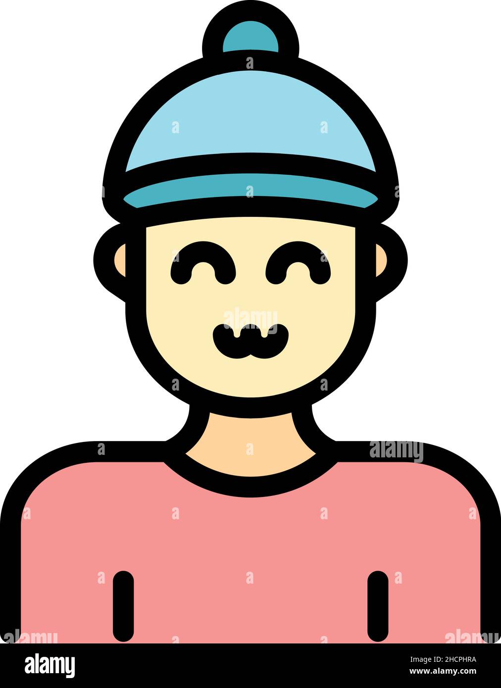 Nephew icon. Outline nephew vector icon color flat isolated Stock ...