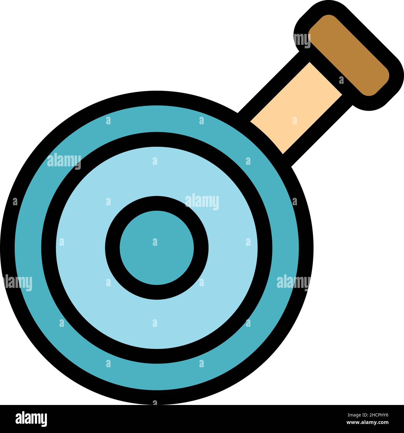 Chinese wok frying pan icon. Outline chinese wok frying pan vector icon ...