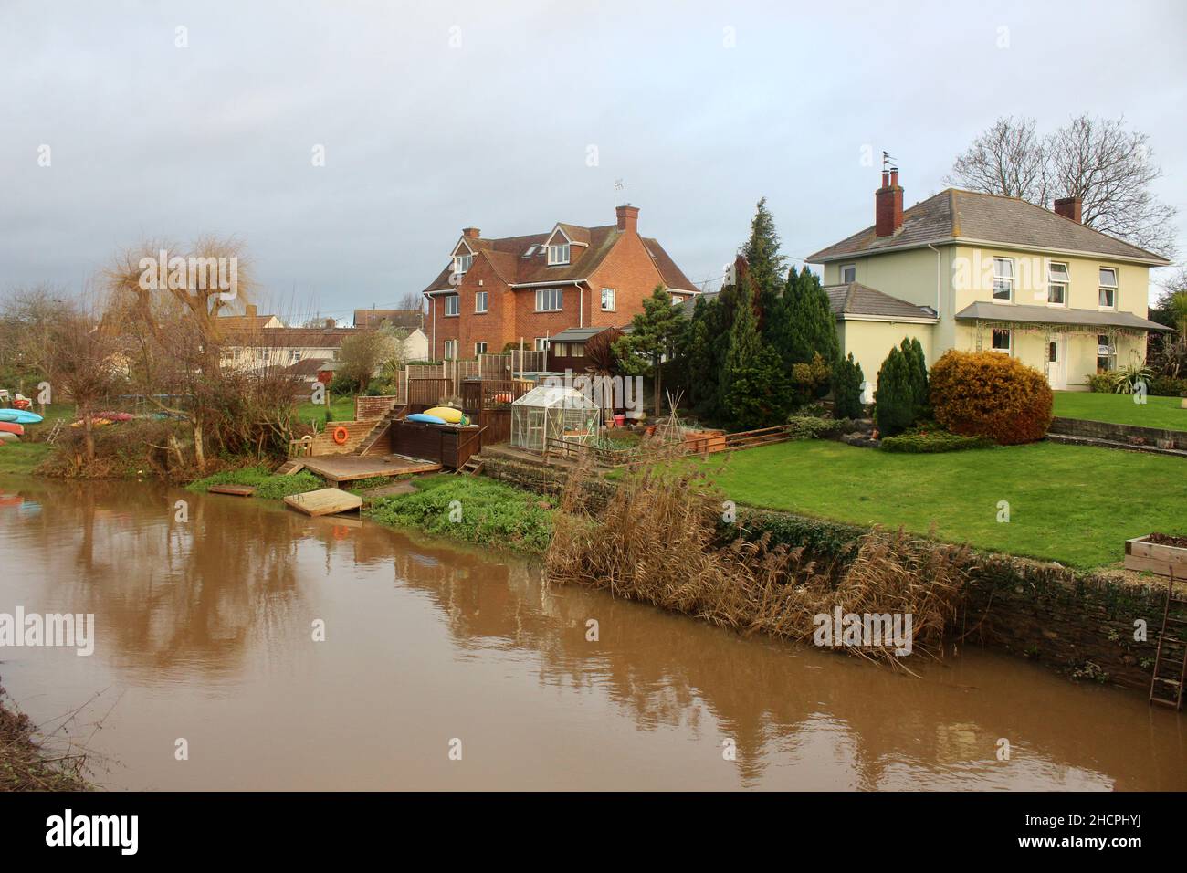 the river tone at creech st michael taunton somerset england uk looking ...