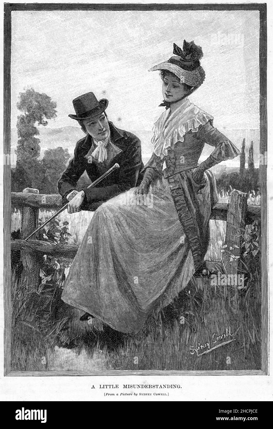 Courtship 1800s hi-res stock photography and images - Alamy