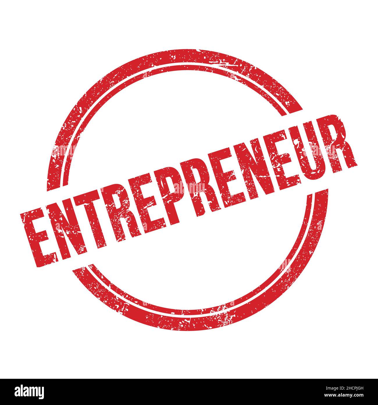 ENTREPRENEUR text written on red grungy vintage round stamp Stock Photo ...