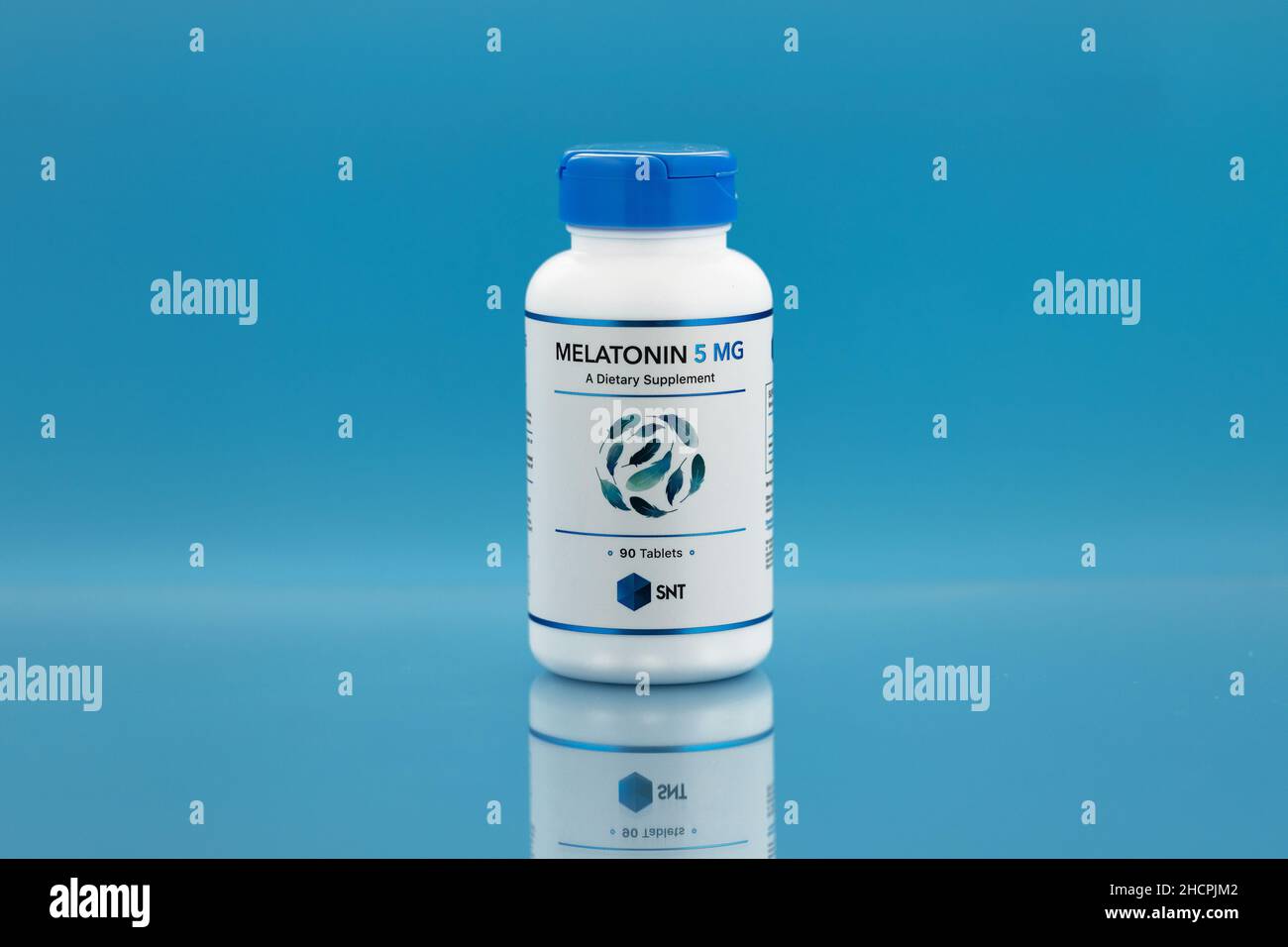 melatonin pills in the jar. dietary supplement editorial photo Stock ...