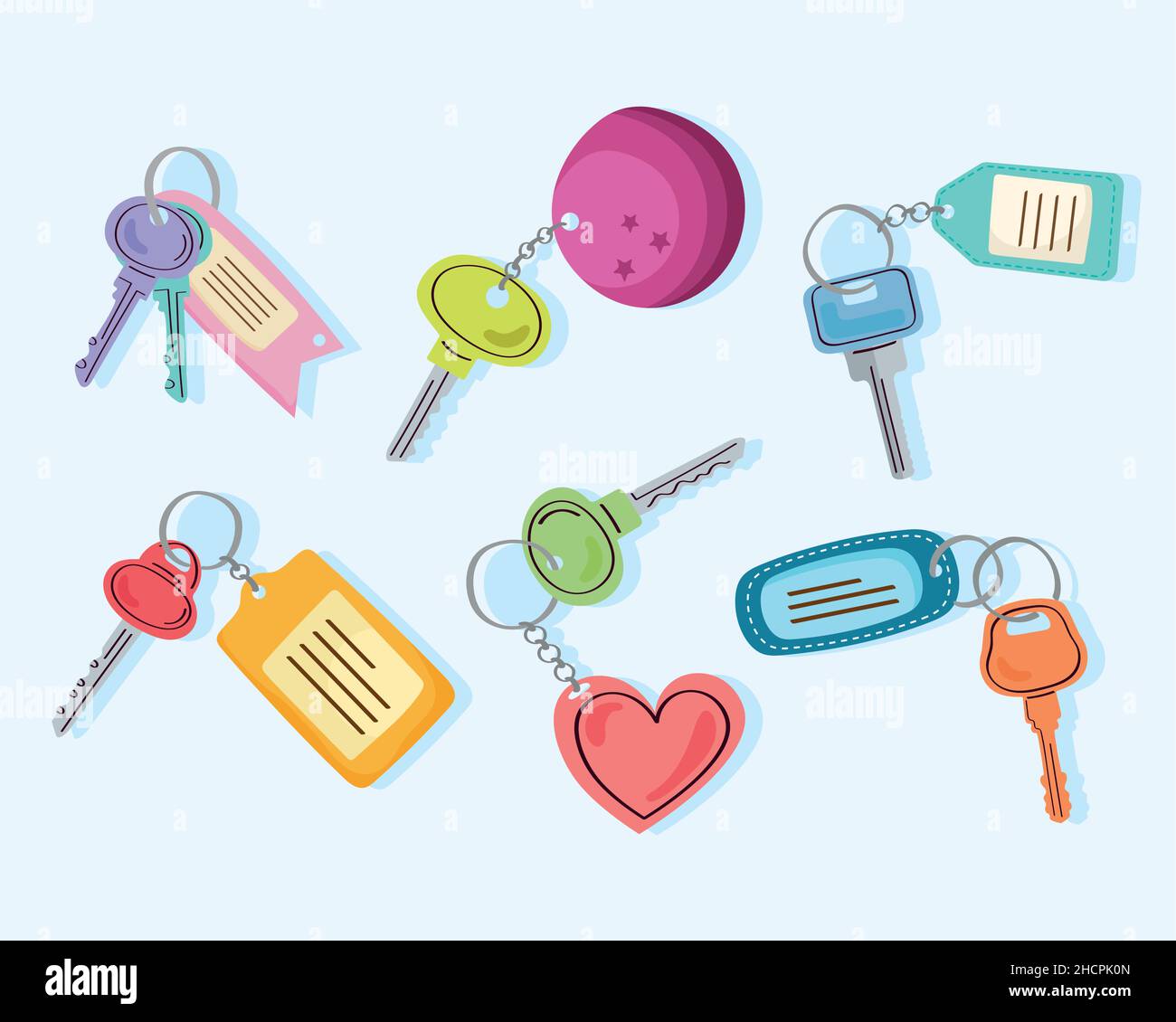 collection of keys Stock Vector Image & Art - Alamy