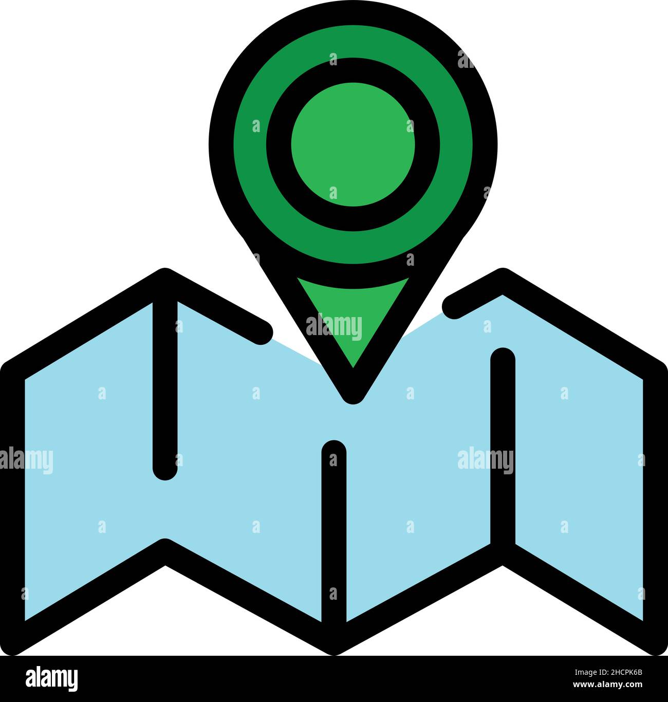 Navigator guide itinerary icon. Outline navigator guide itinerary ...