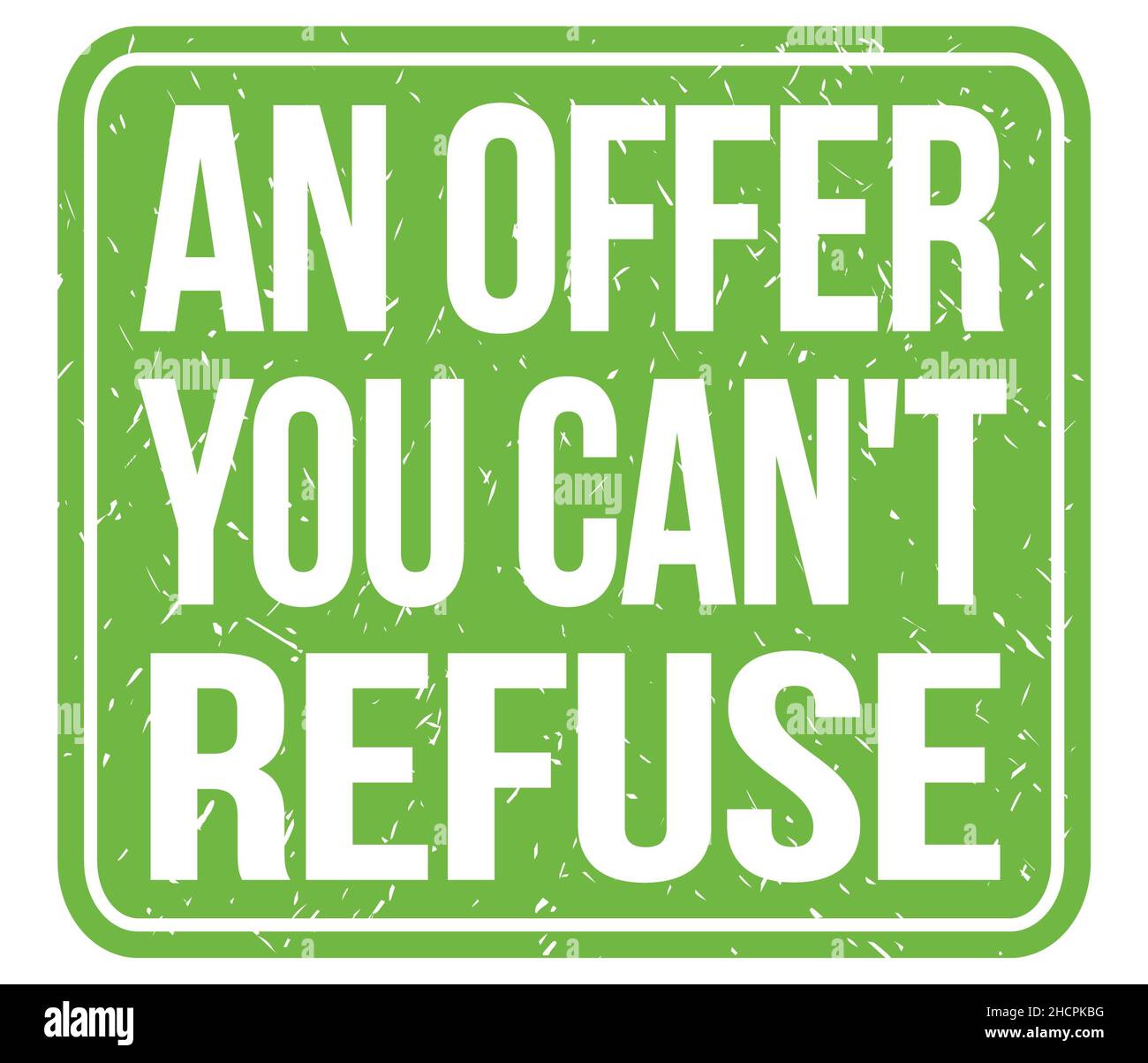 Offer he can't refuse hi-res stock photography and images - Alamy