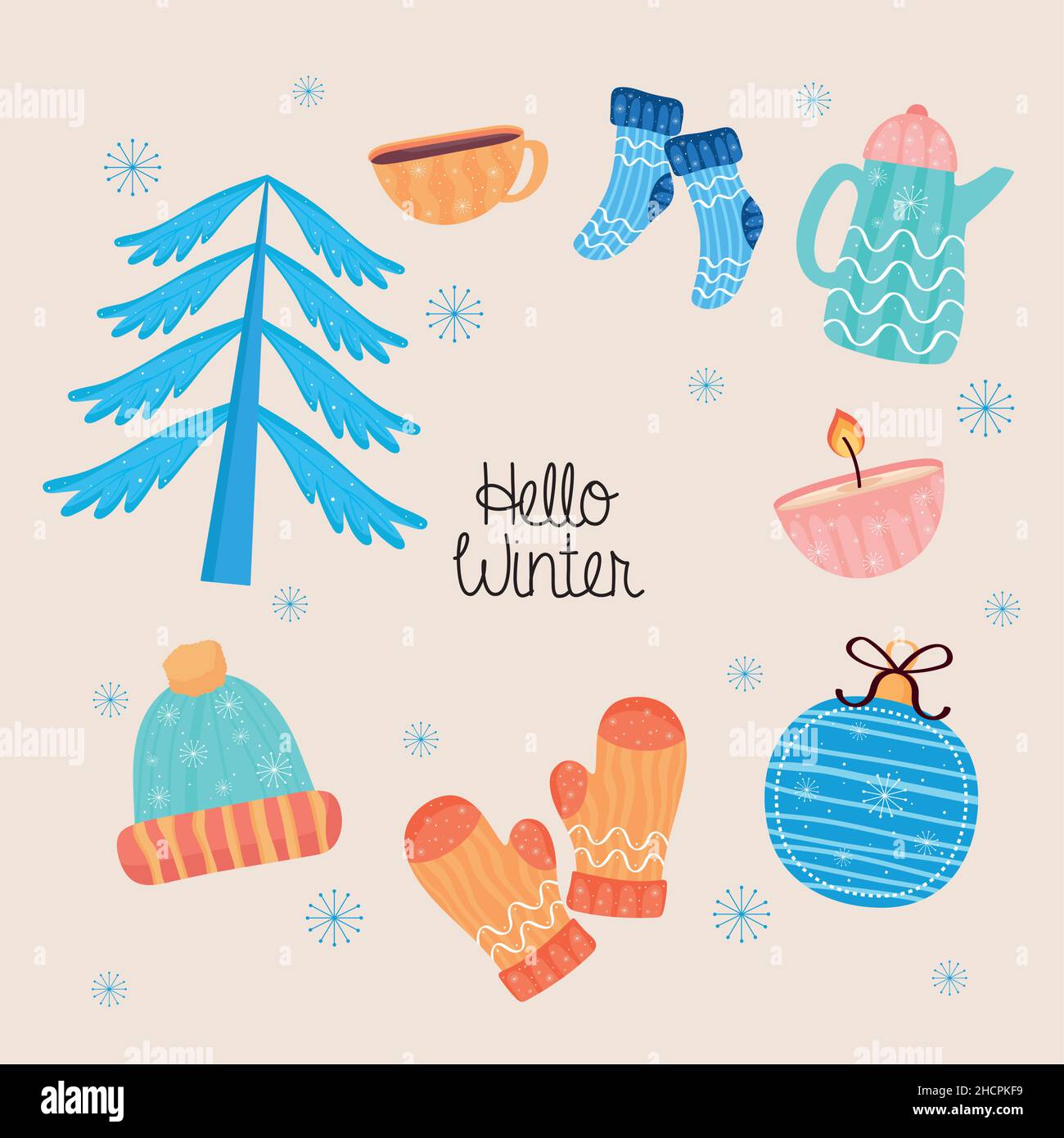 Drink wool cap Stock Vector Images - Alamy