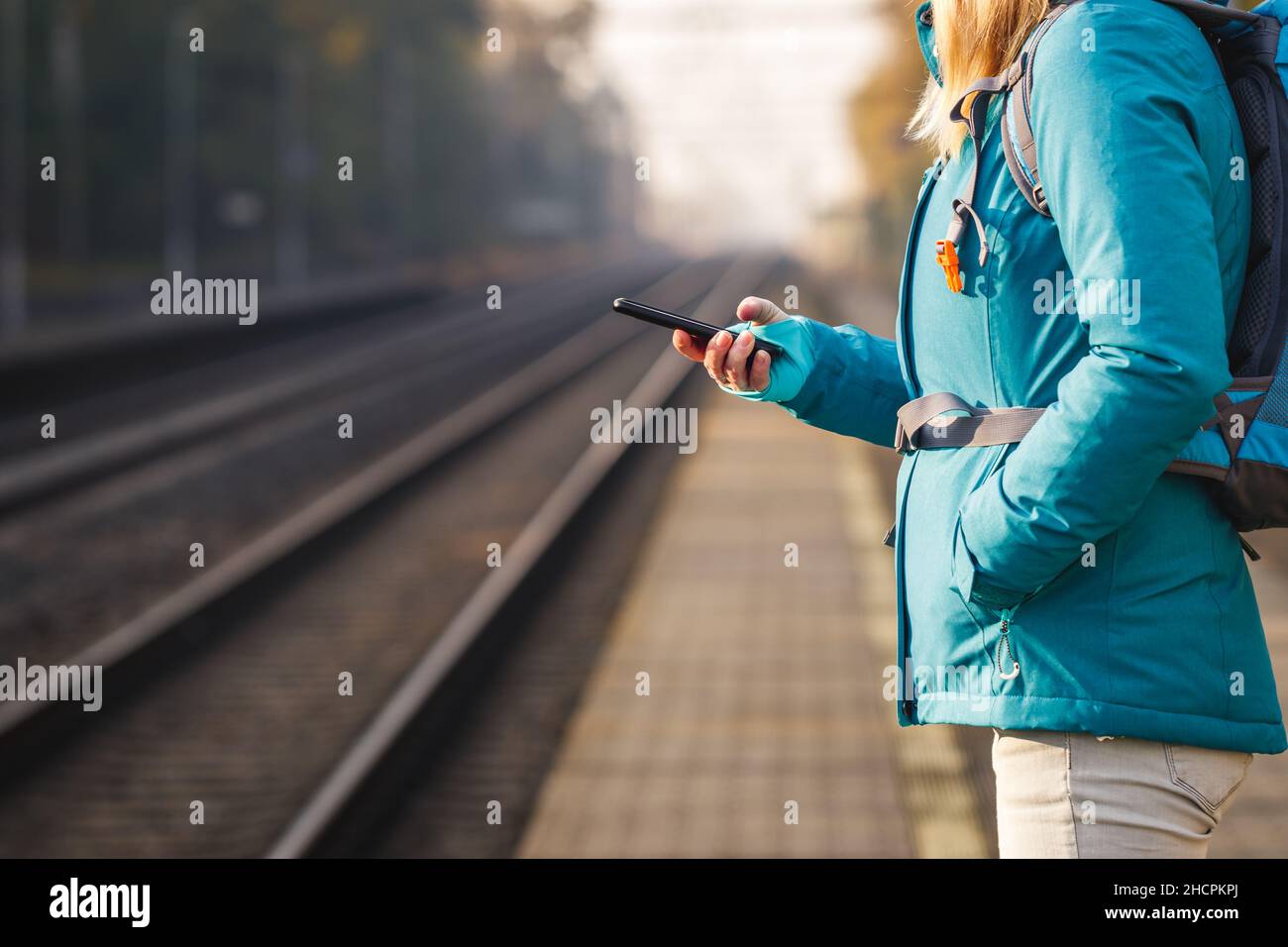 Woman buying ticket vacation hi-res stock photography and images - Alamy