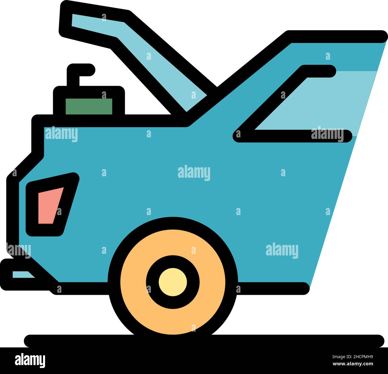 Luggage in boot car Stock Vector Images - Alamy