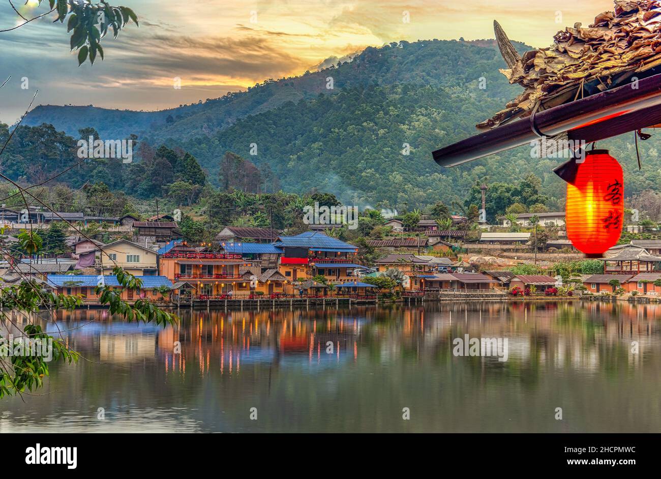 Visiting Ban Rak Thai along the Mae Hong Son Loop on border of Nothern ...
