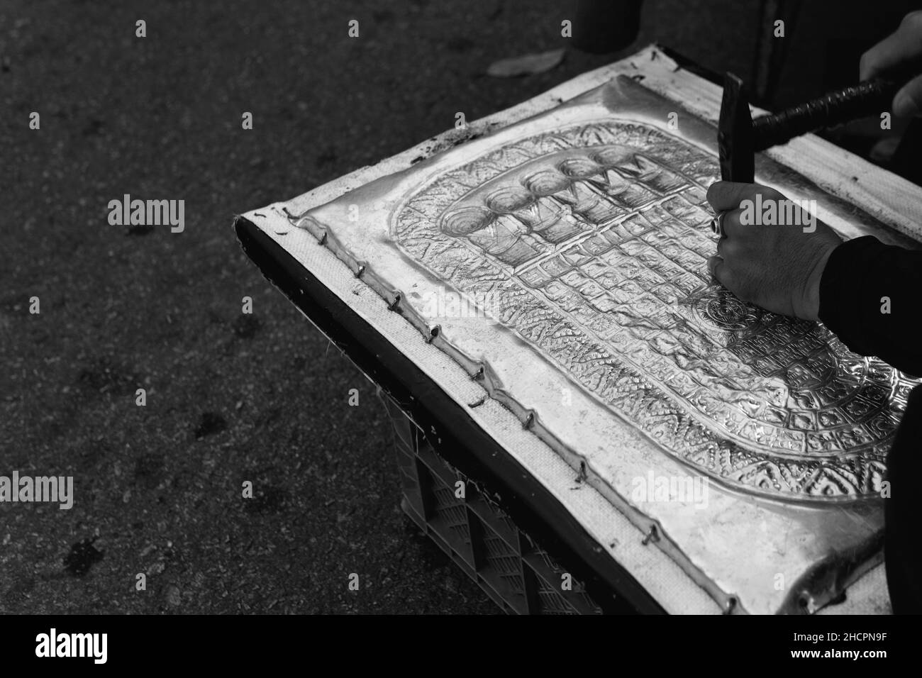 Metal working being sold along walking street in Chiang Mai Stock Photo ...