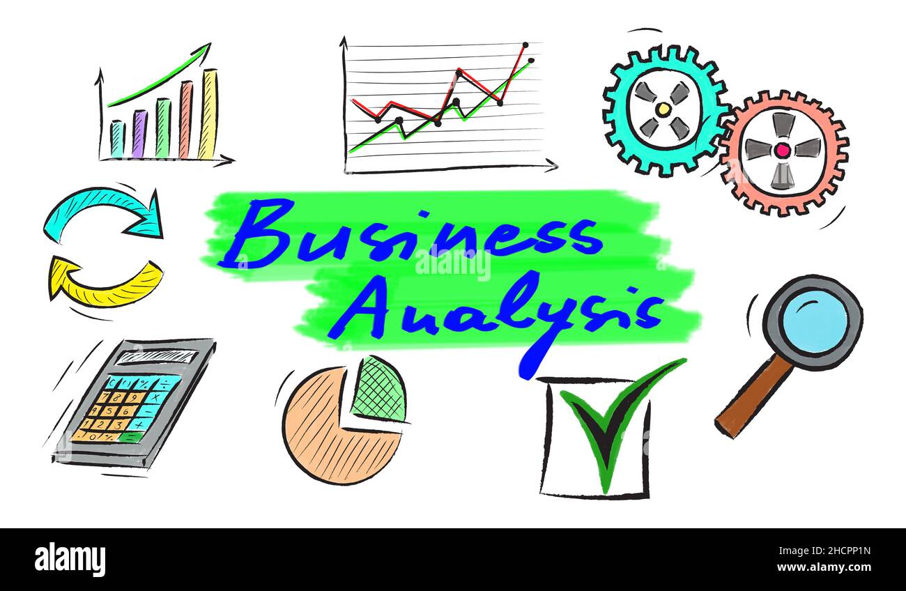 Illustration of a business analysis concept Stock Photo - Alamy