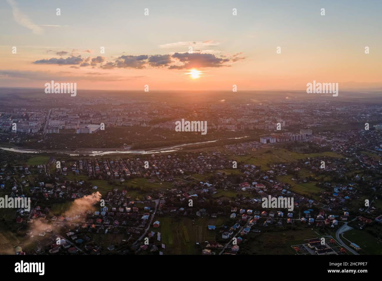 Suburban amazing sunset hi-res stock photography and images - Alamy