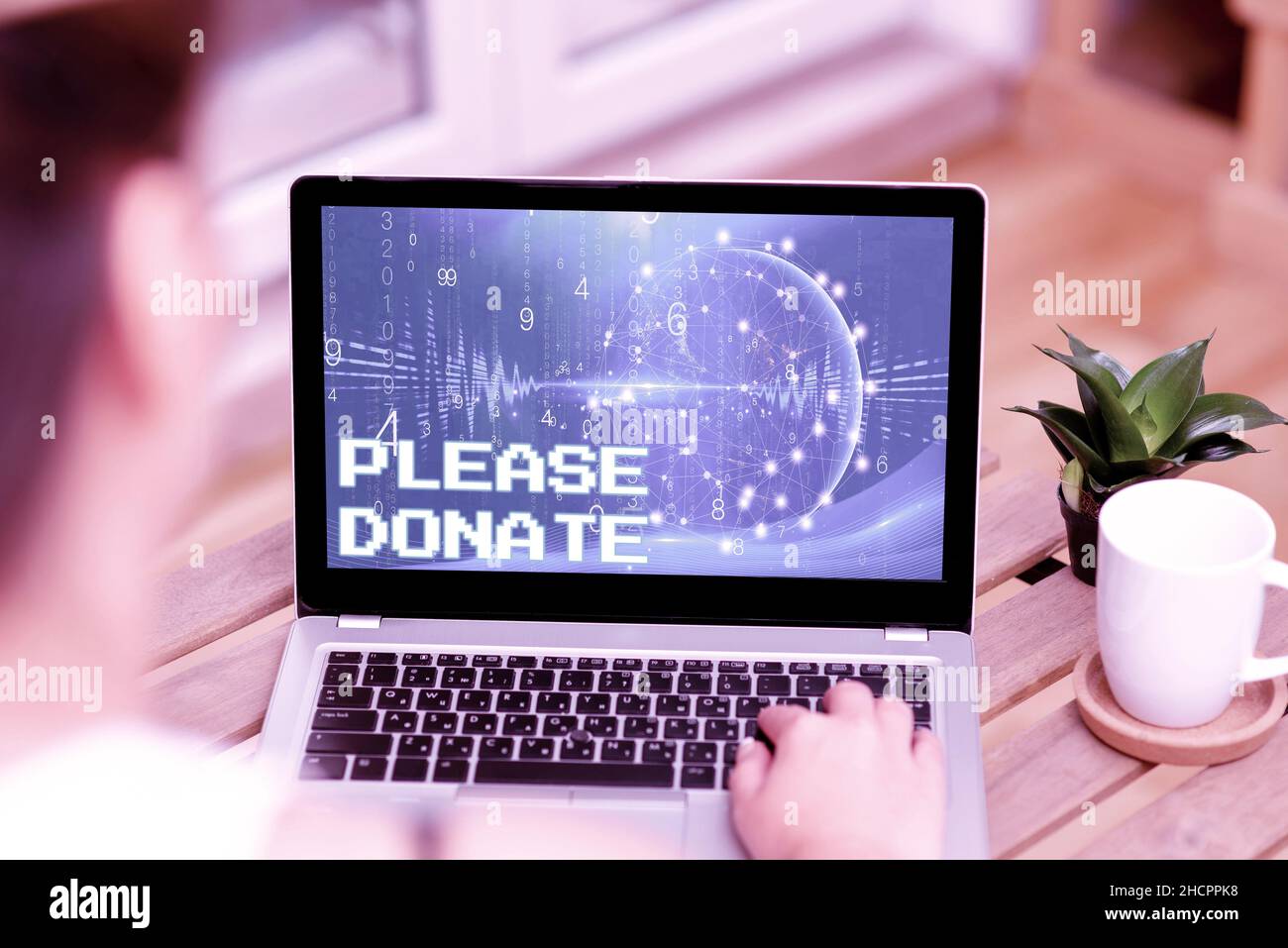 Conceptual display Please Donate. Business concept Supply Furnish Hand out Contribute Grant Aid ...