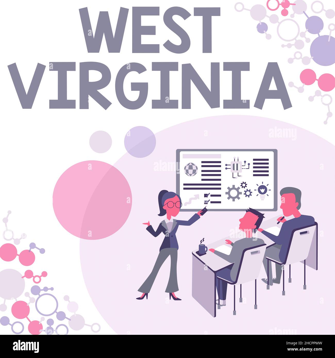 Hand writing sign West Virginia. Business overview United States of ...