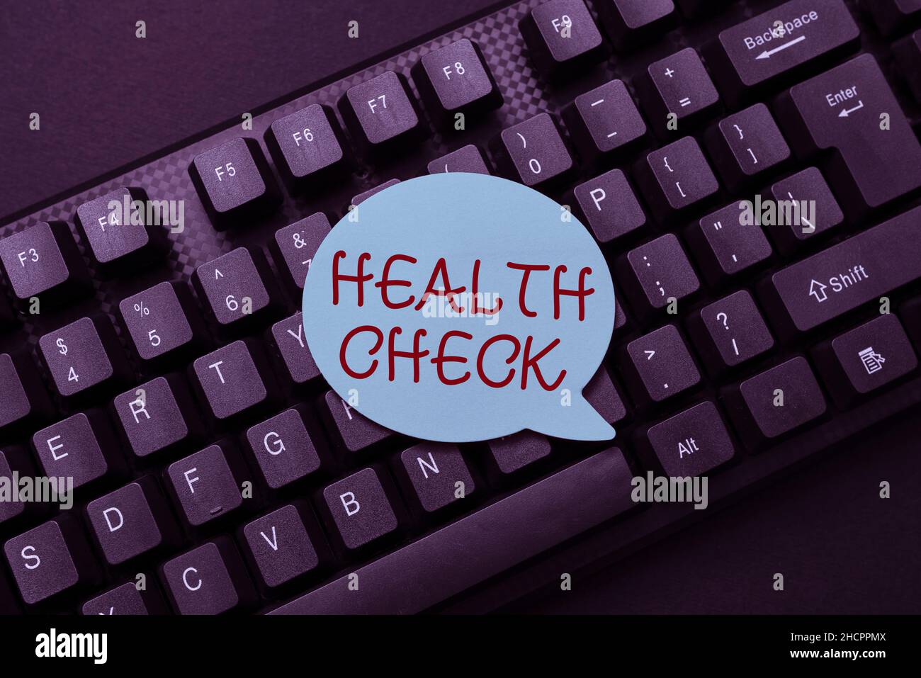 Sign displaying Health Check. Word Written on Medical Examination ...