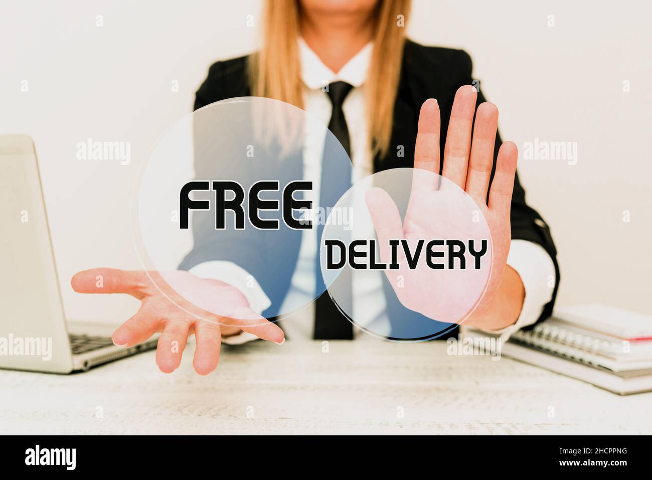 Inspiration showing sign Free Delivery. Business concept Shipping ...