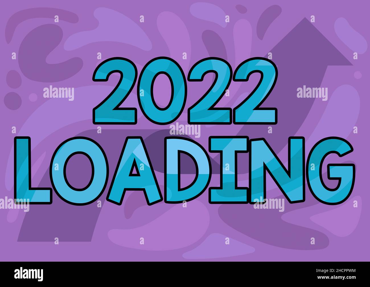Text showing inspiration 2022 Loading. Word Written on Advertising the ...