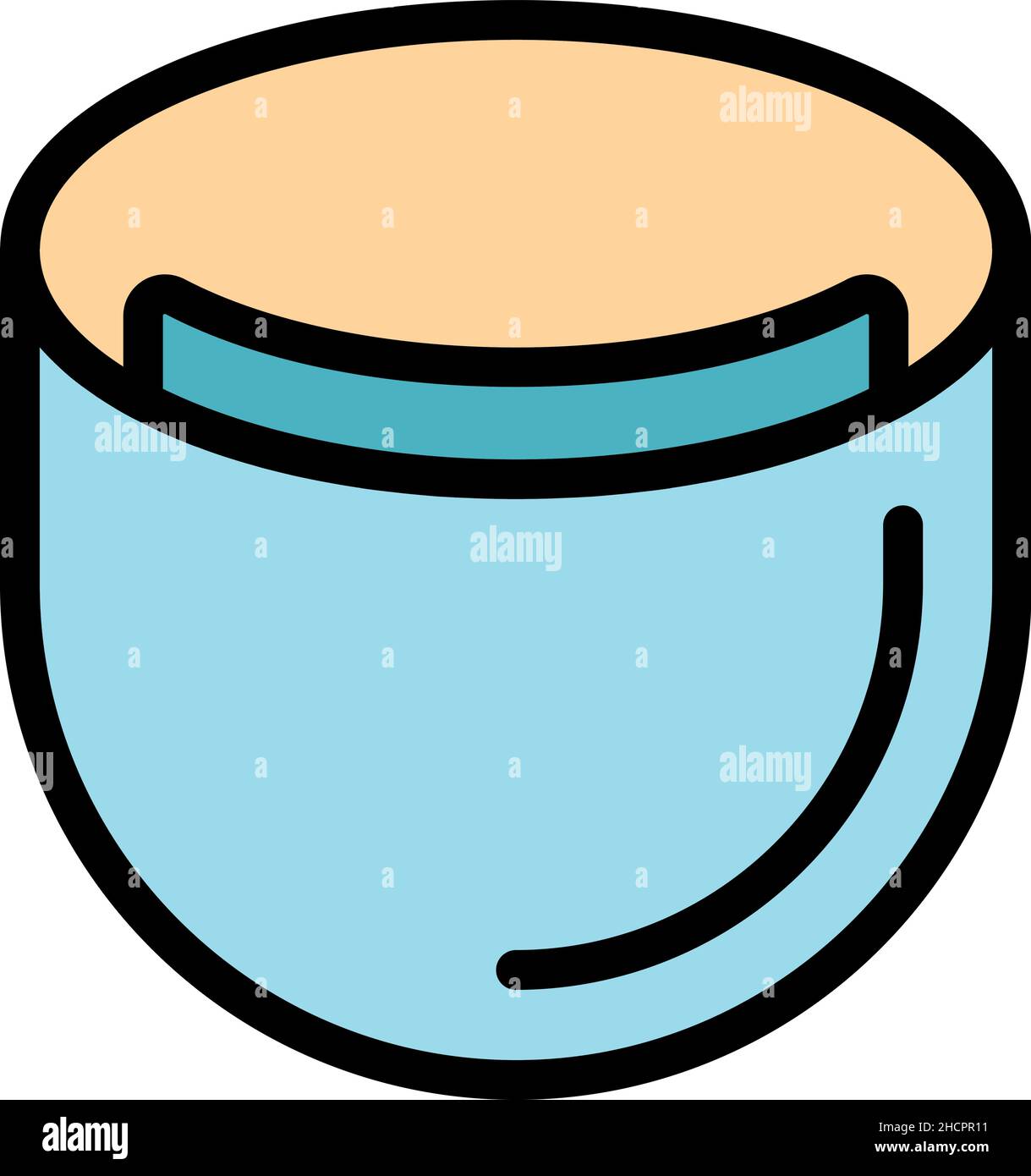 Self protection face shield icon. Outline self protection face shield ...