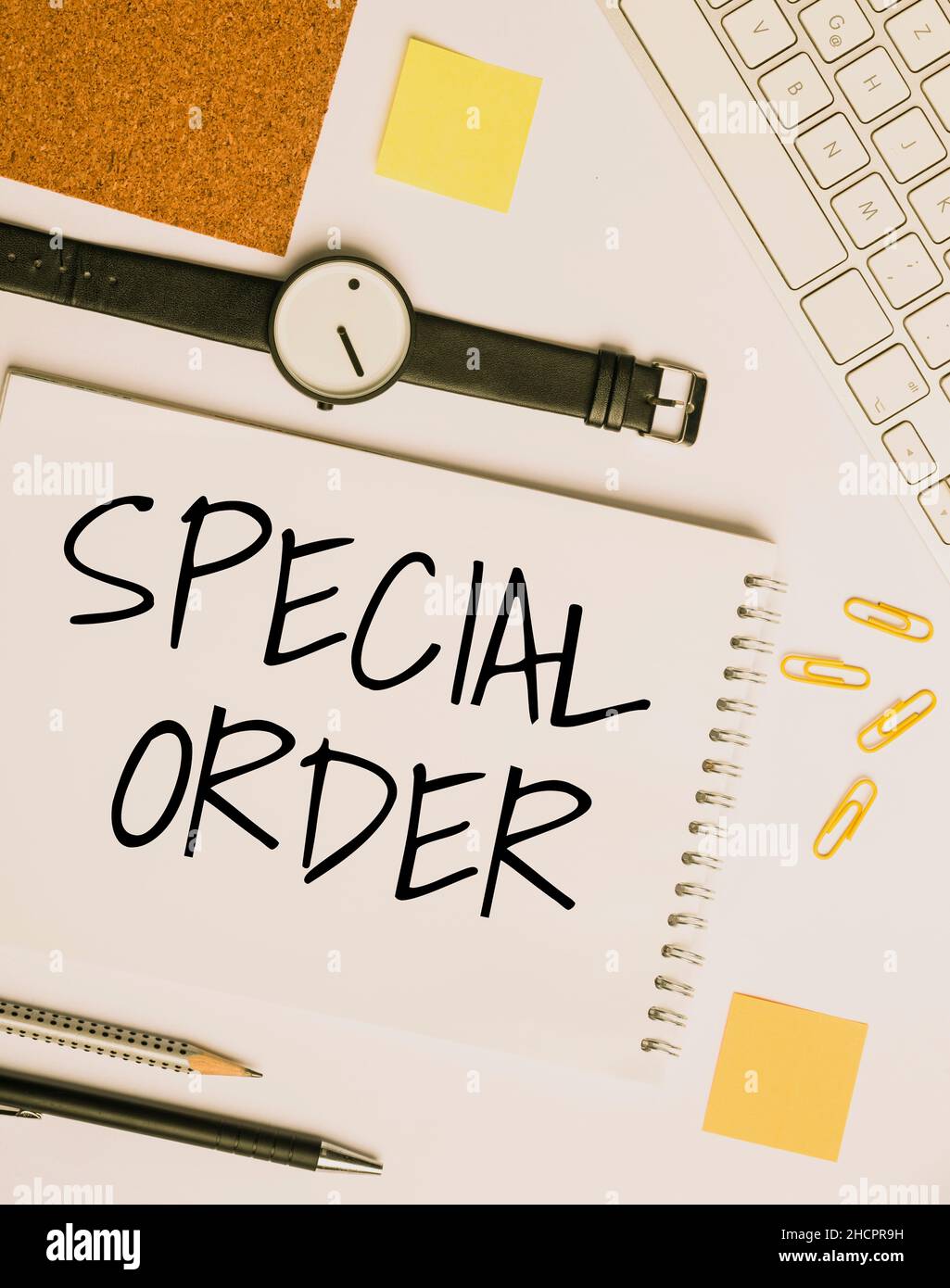 Conceptual display Special Order. Business approach Specific Item ...