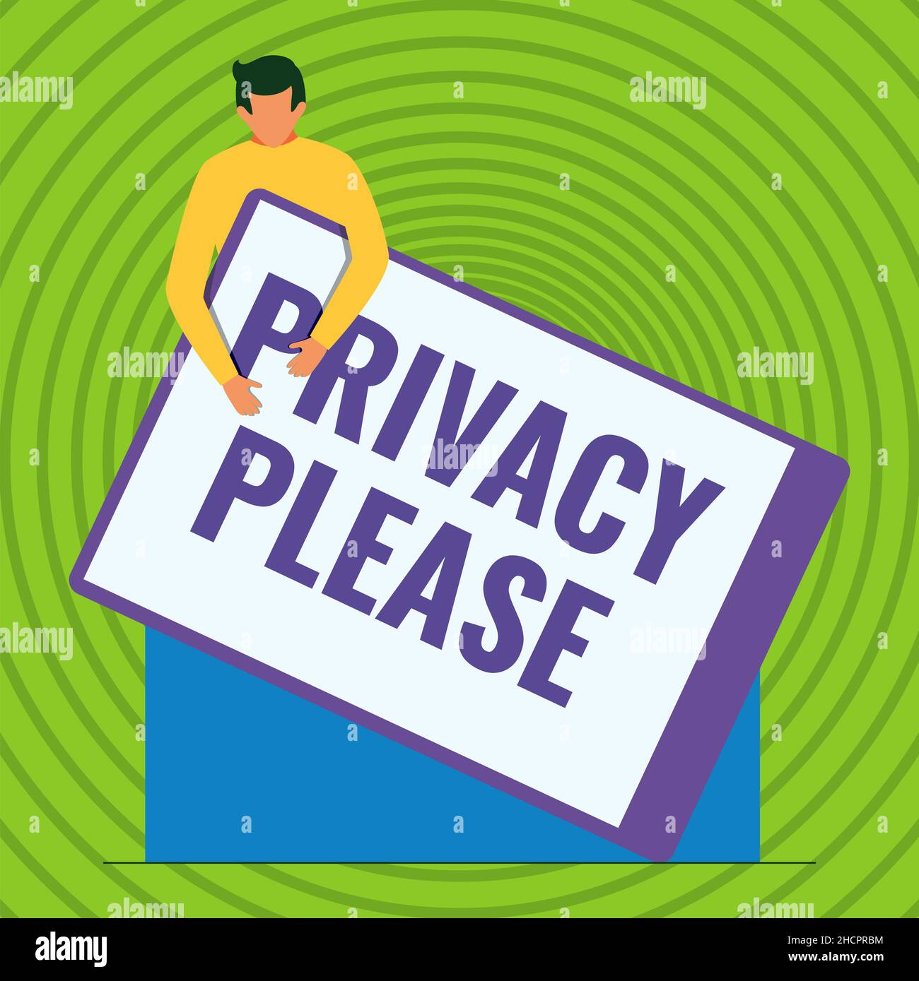 Sign displaying Privacy Please. Business idea asking someone to respect ...