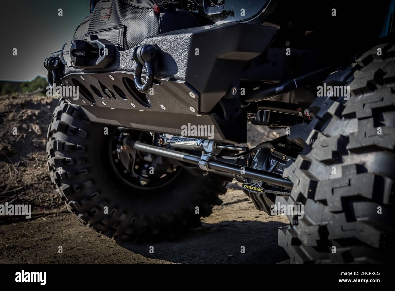 Closeup shot of a black fast Jeep front bumper from Artec Industries ...