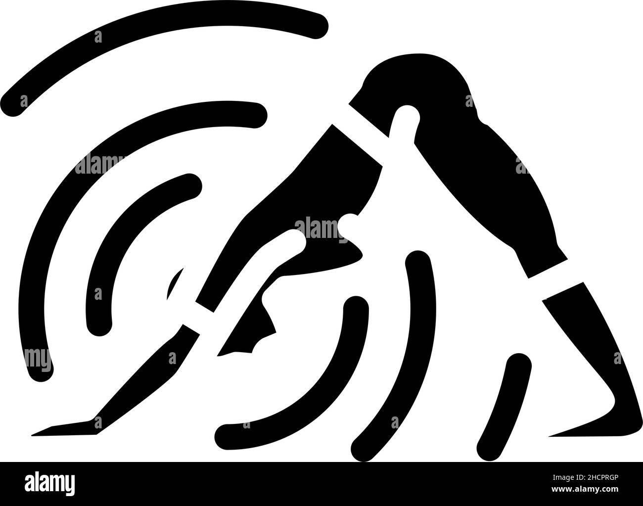 movement meditation glyph icon vector illustration Stock Vector Image ...