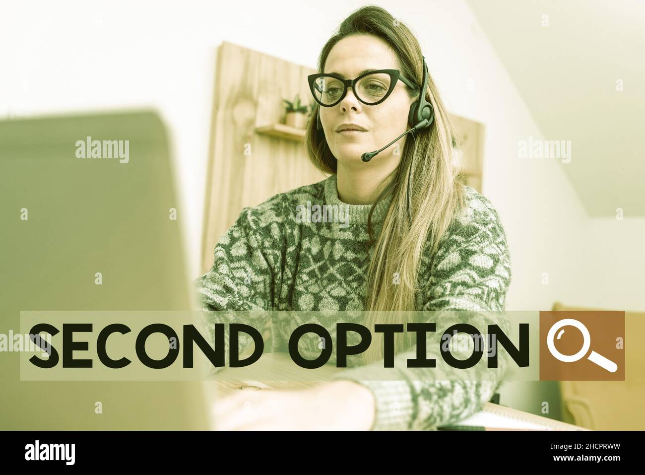 Inspiration showing sign Second Option. Business idea Next Fiddle Not a ...