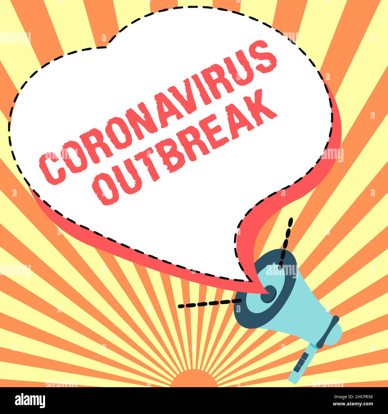 Writing displaying text Coronavirus Outbreak. Word for infectious ...