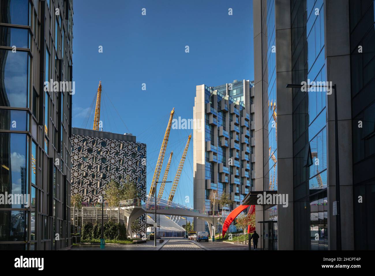 View from the Upper Riverside Development to O2 Millennium Dome, North ...