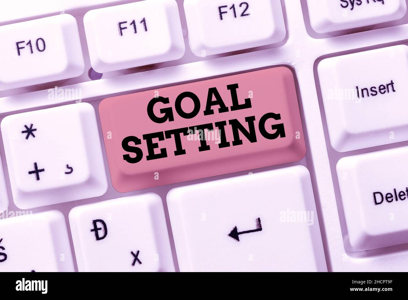 Conceptual caption Goal Setting. Business approach dream big ...