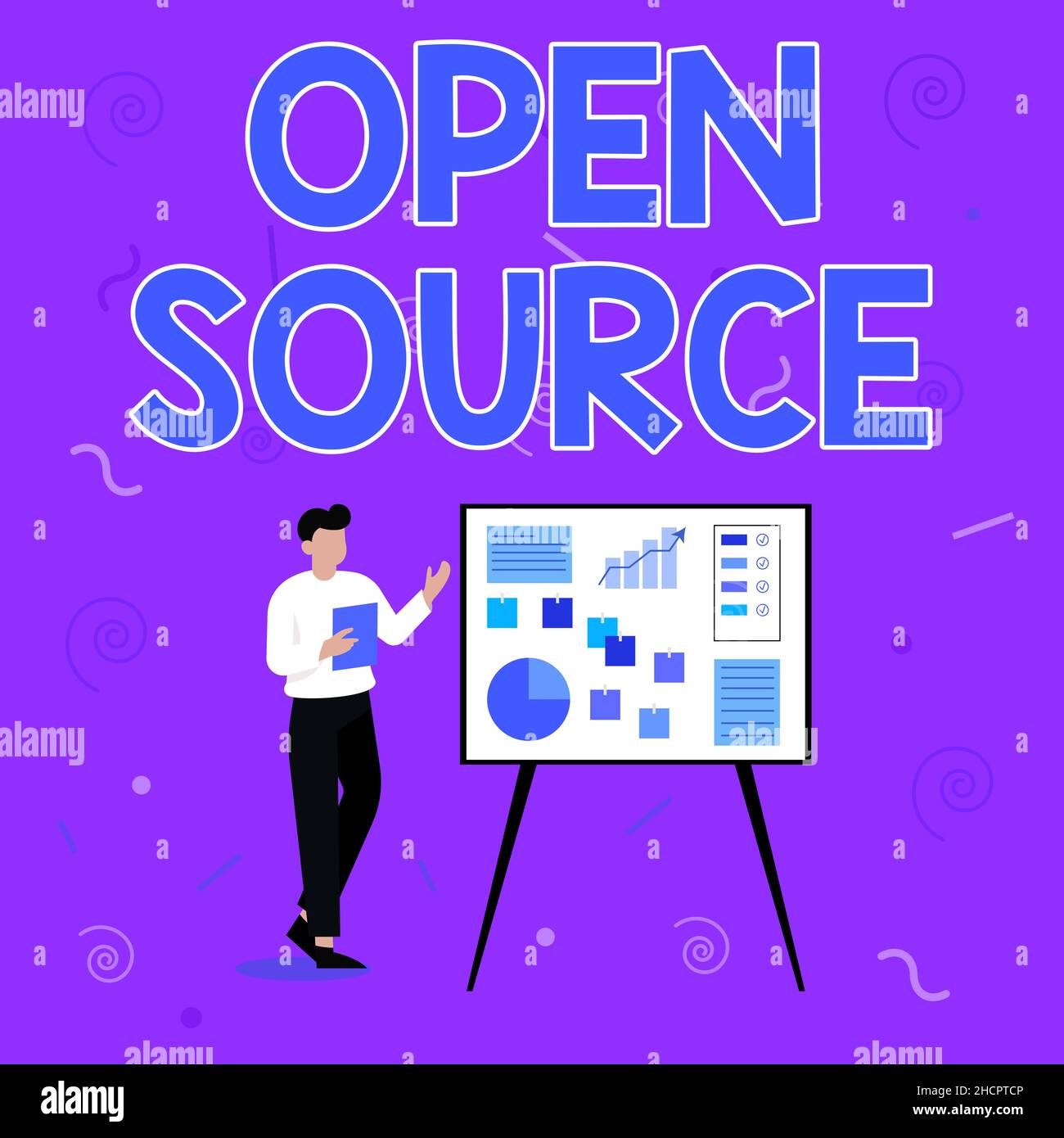 Handwriting Text Open Source Business Concept Contains The Source Code That Can Be Modified And