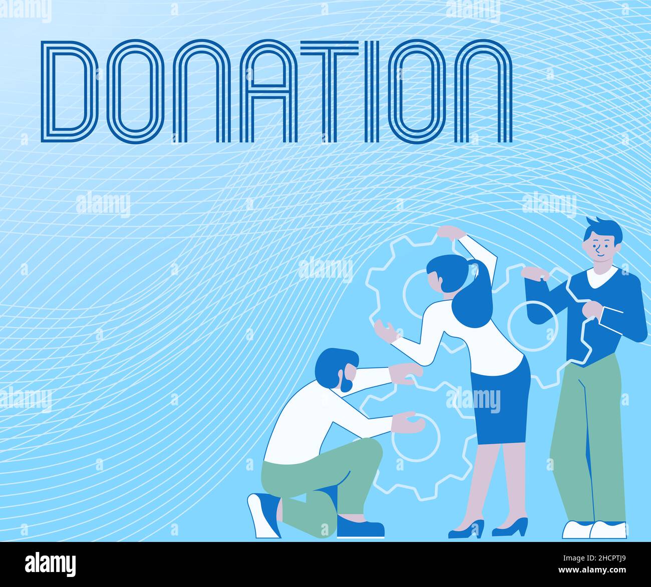 Conceptual caption Donation. Business idea something that is given to a ...