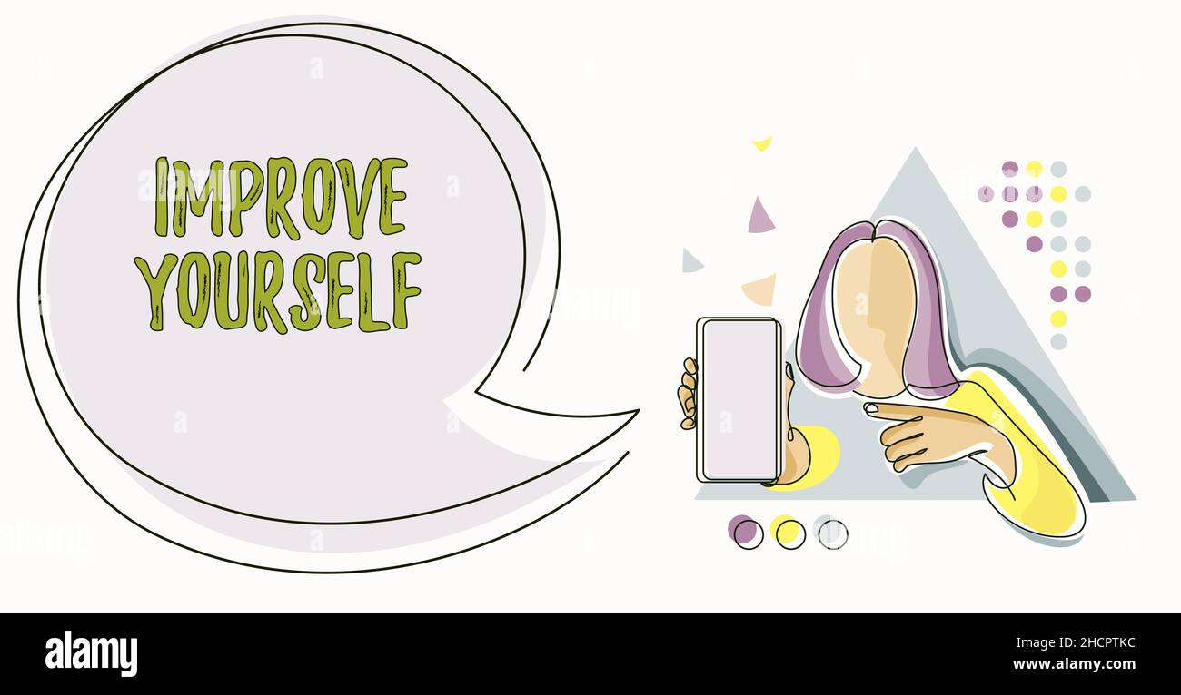 Handwriting text Improve Yourself. Word Written on to make your skills ...