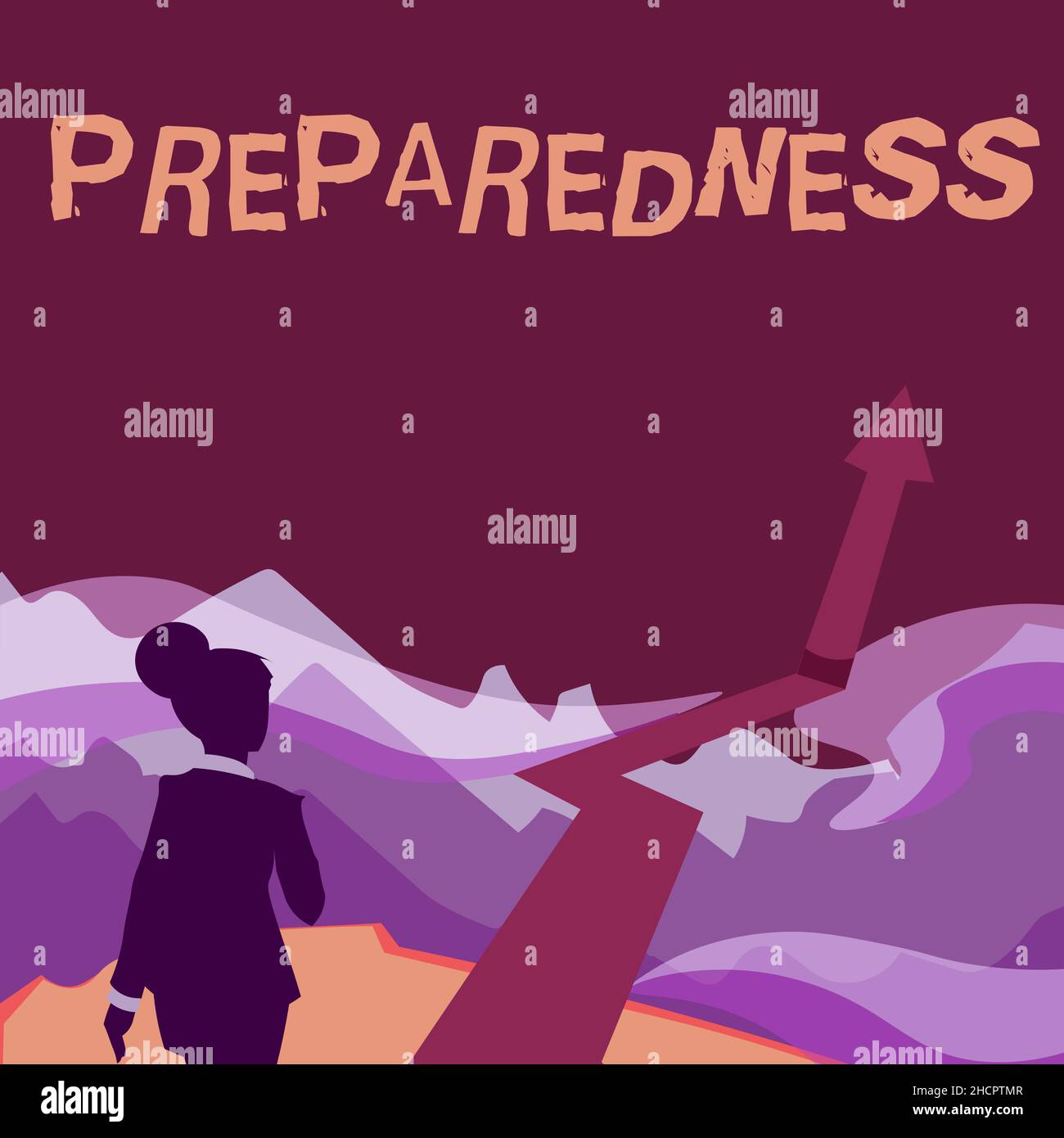 Hand writing sign Preparedness. Conceptual photo quality or state of ...