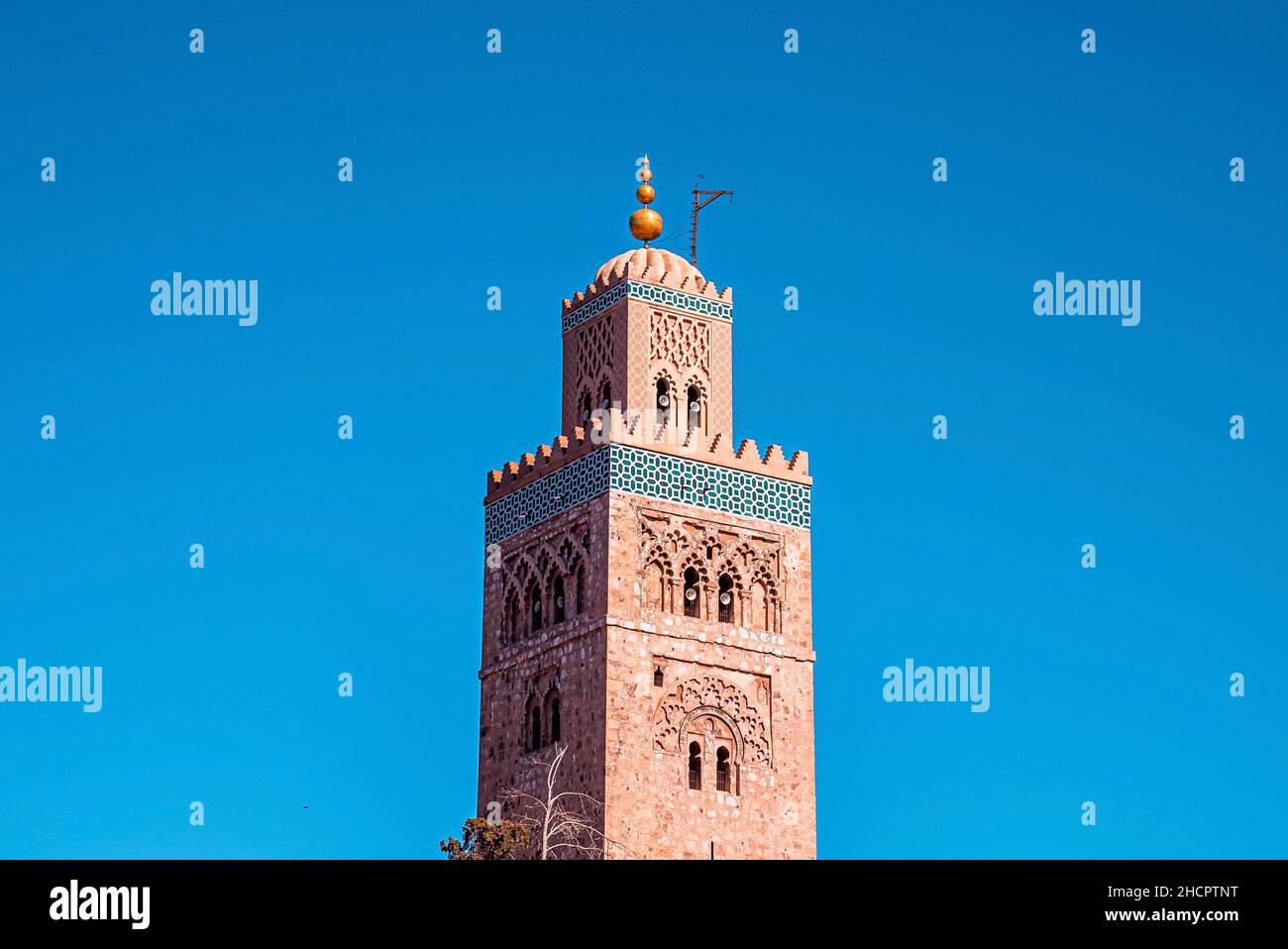 Koutoubia Mosque minaret an old historic arab tourist landmark in ...