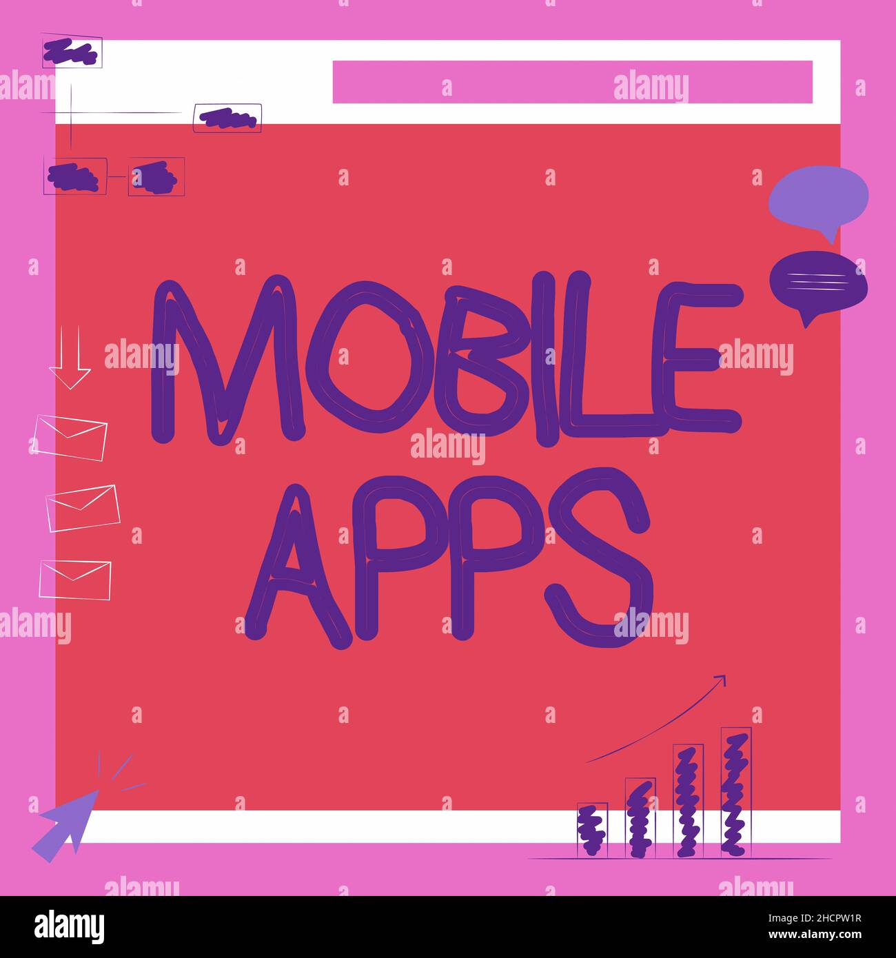 Text sign showing Mobile Apps. Business showcase a software application designed to run on ...