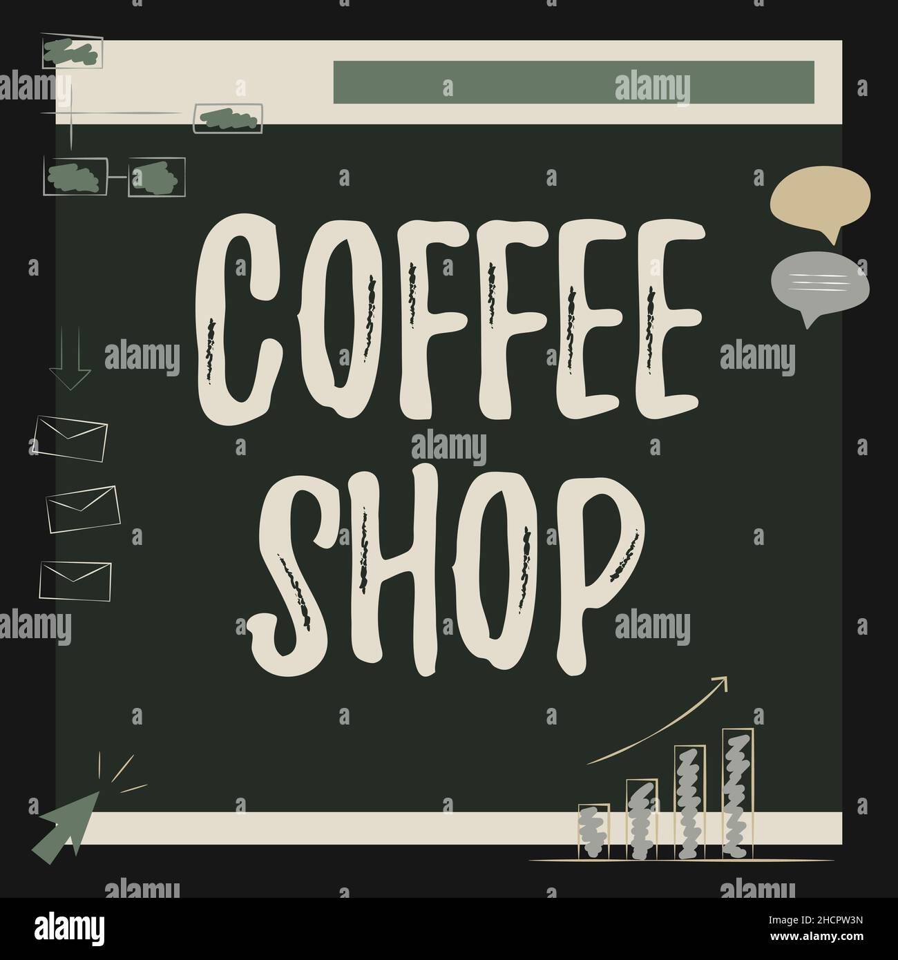 Inspiration showing sign Coffee Shop. Word for a restaurant that ...