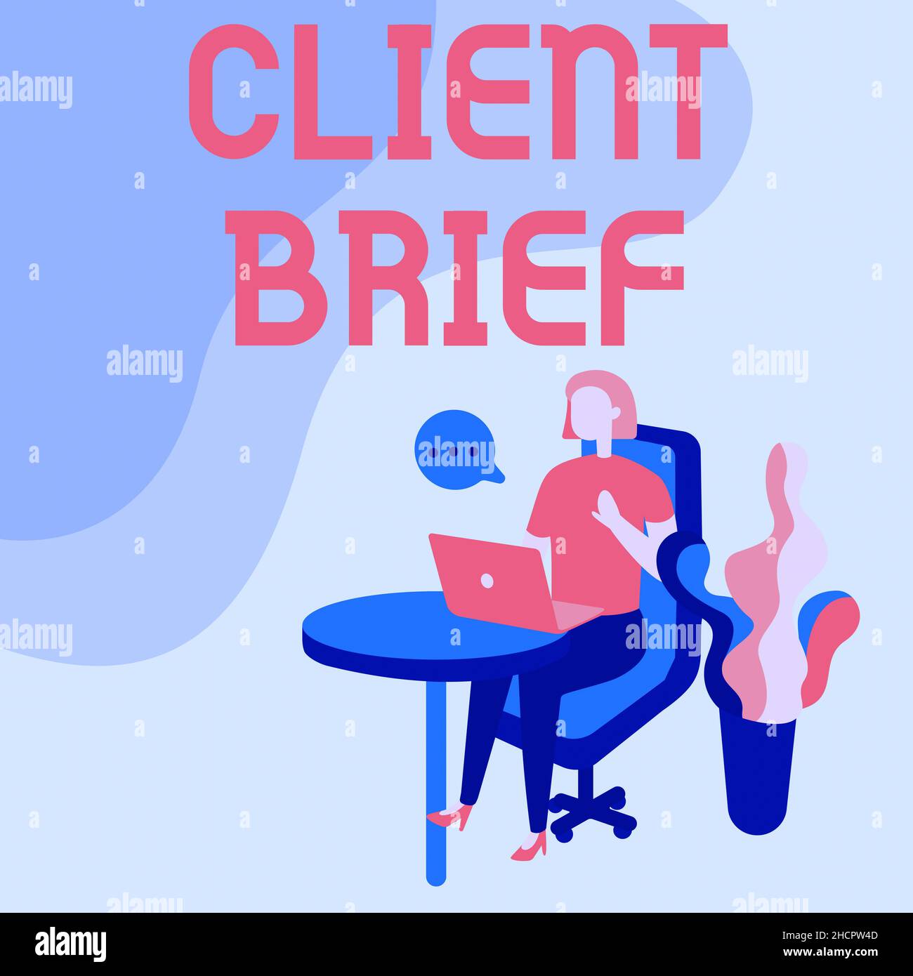 Sign displaying Client Brief. Concept meaning the document granted by ...