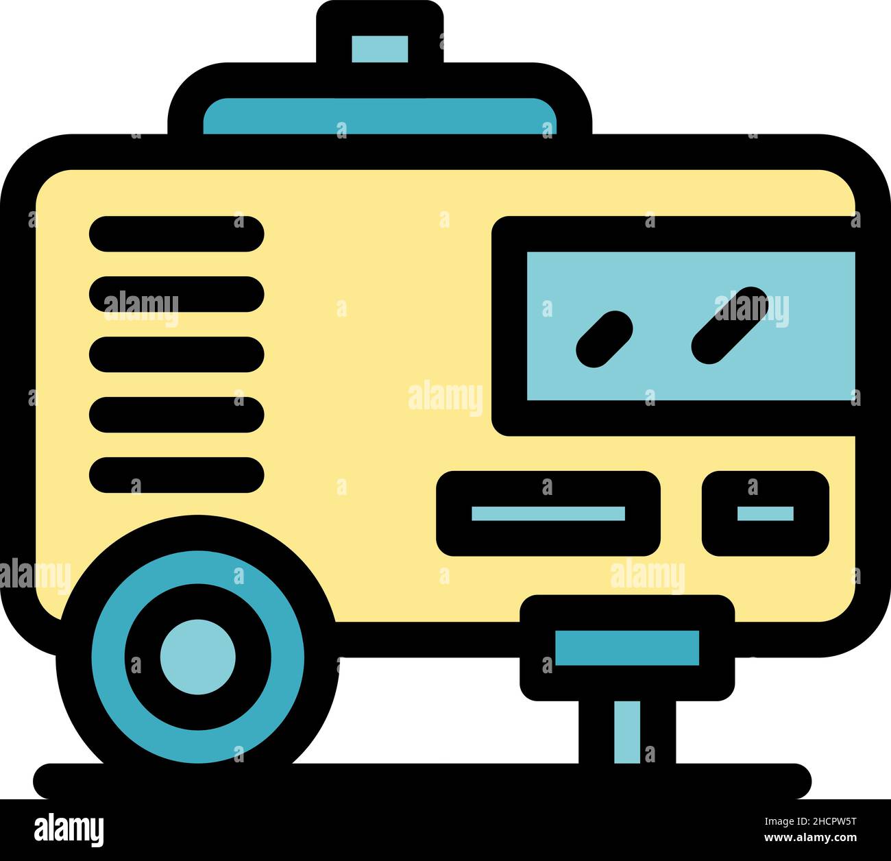 Industrial compressor icon. Outline industrial compressor vector icon ...