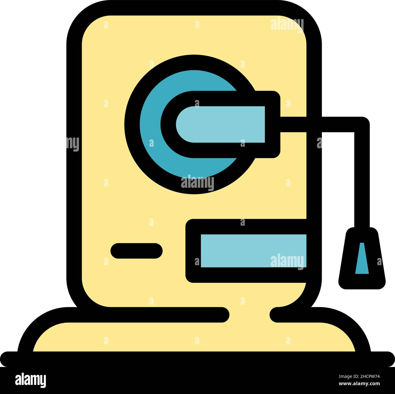 Auto air compressor icon. Outline auto air compressor vector icon color ...