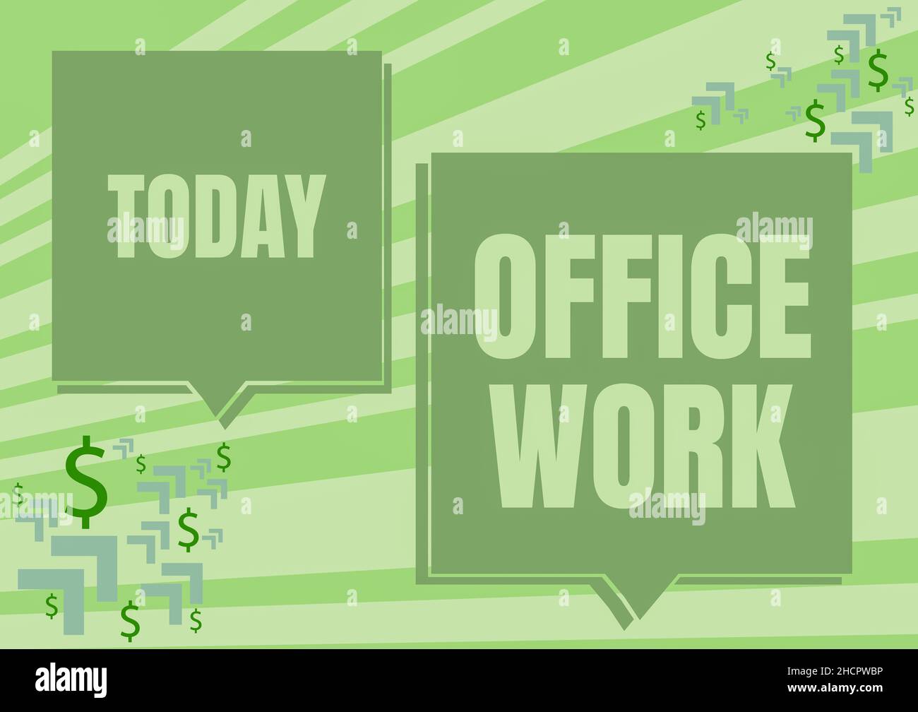 Text sign showing Office Work. Word for a work that primarily happens ...