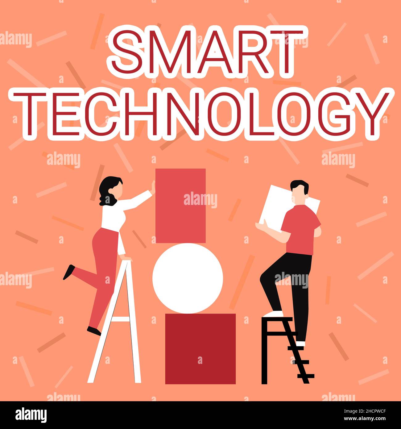 Sign displaying Smart Technology. Concept meaning used to protect and ...