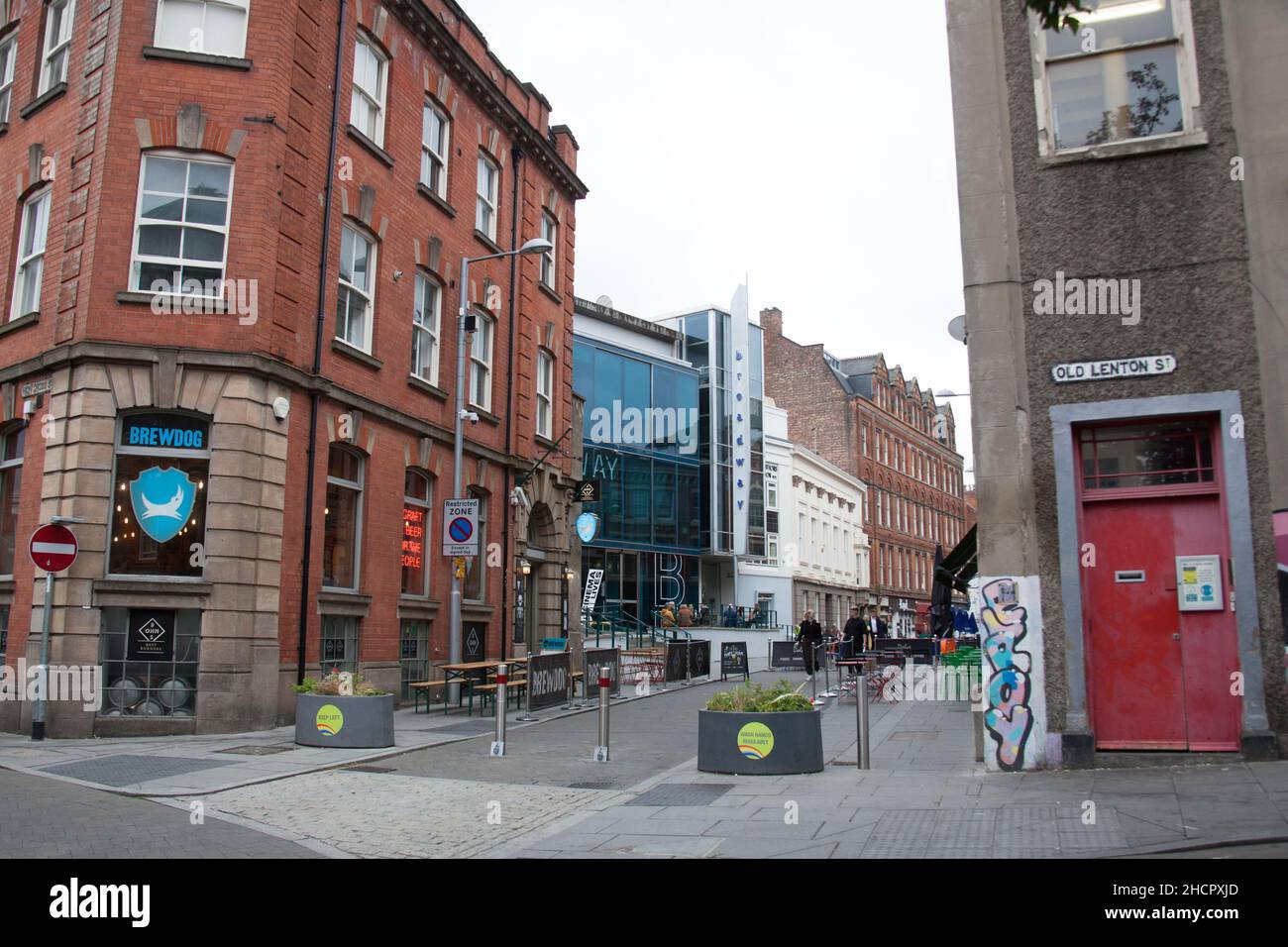 Views of Broad Street in Nottingham in the UK Stock Photo - Alamy
